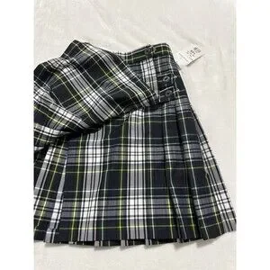 Flynn & O'Hara | Skirts | Flynn Ohara Girls Sz X Navy White Plaid Wrap ...